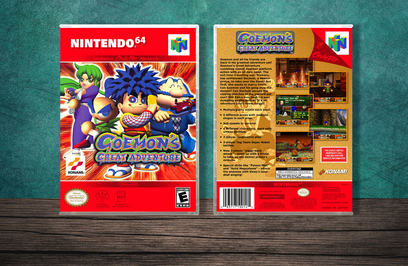 Goemon's Great Adventure - N64 Video Game Case