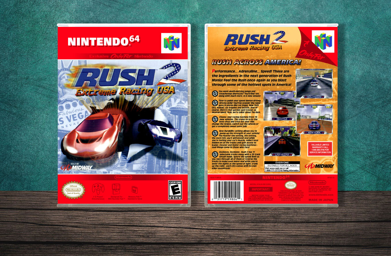 Rush 2: Extreme Racing - N64 Video Game Case