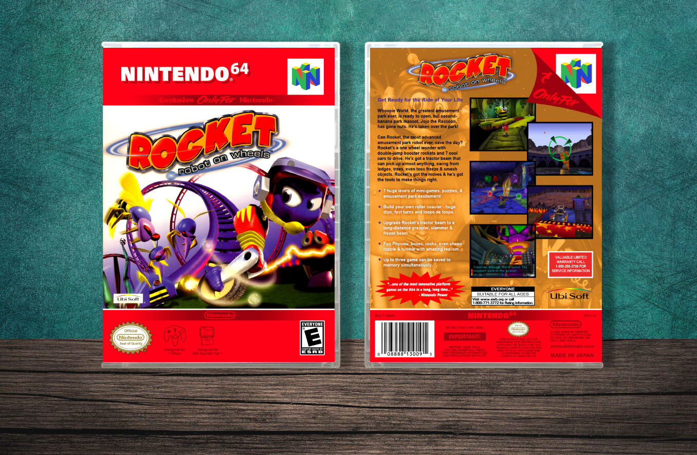 Rocket: Robot on Wheels - N64 Video Game Case