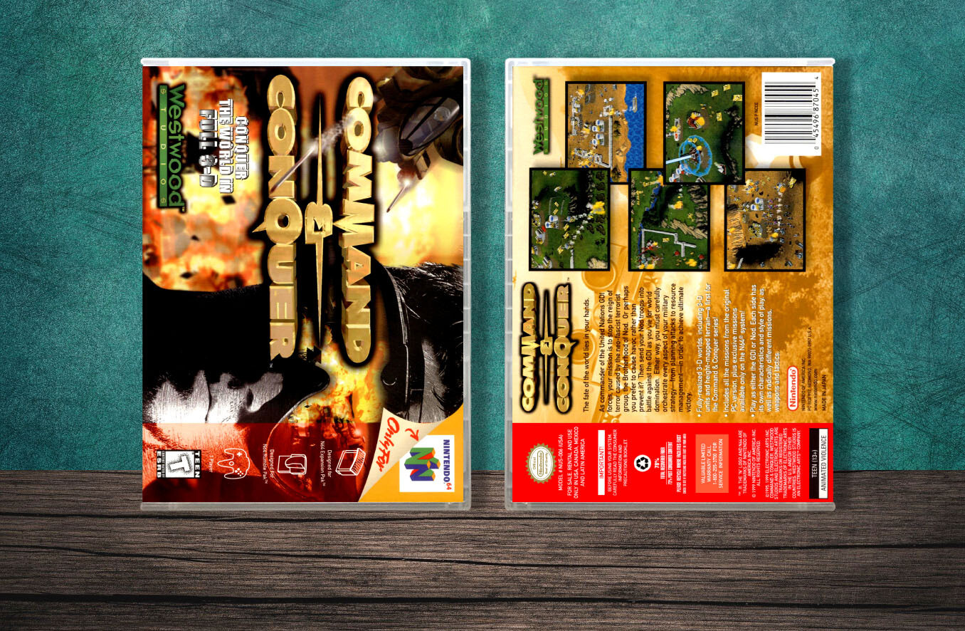 Command and Conquer - N64 Video Game Case