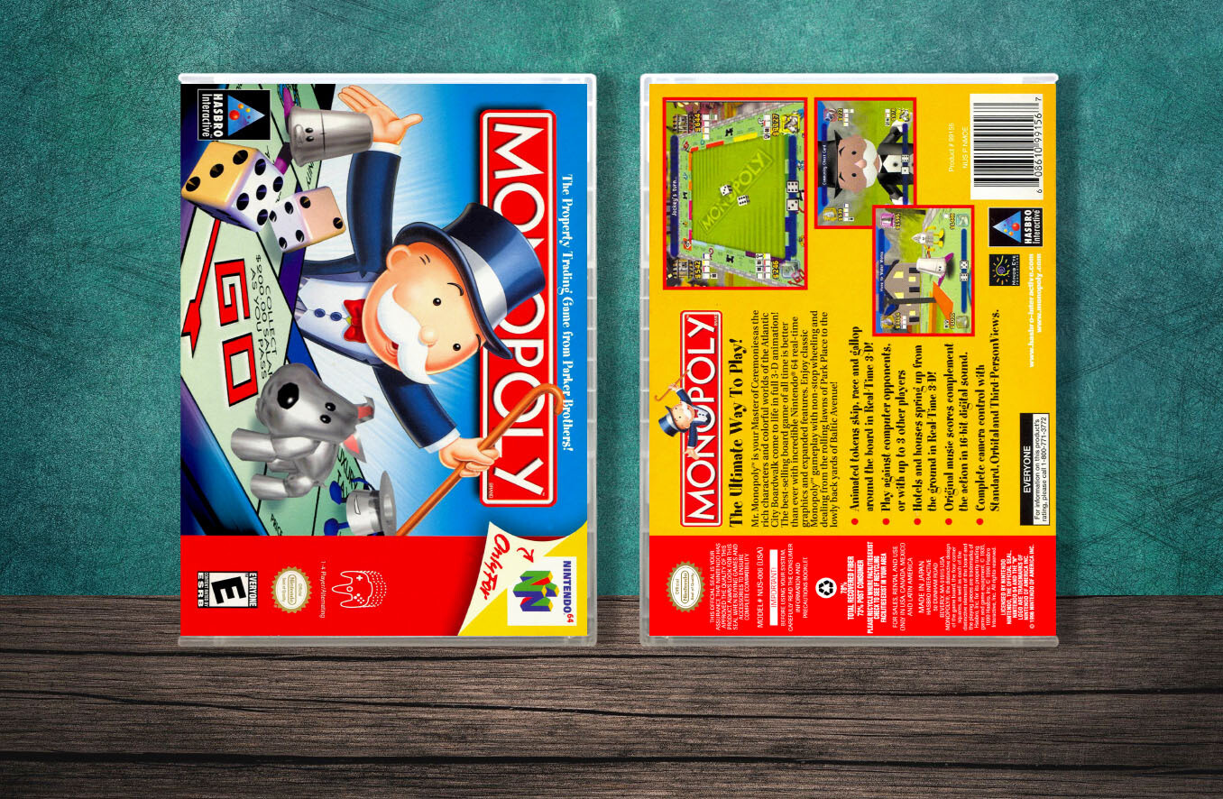 Monopoly - N64 Video Game Case
