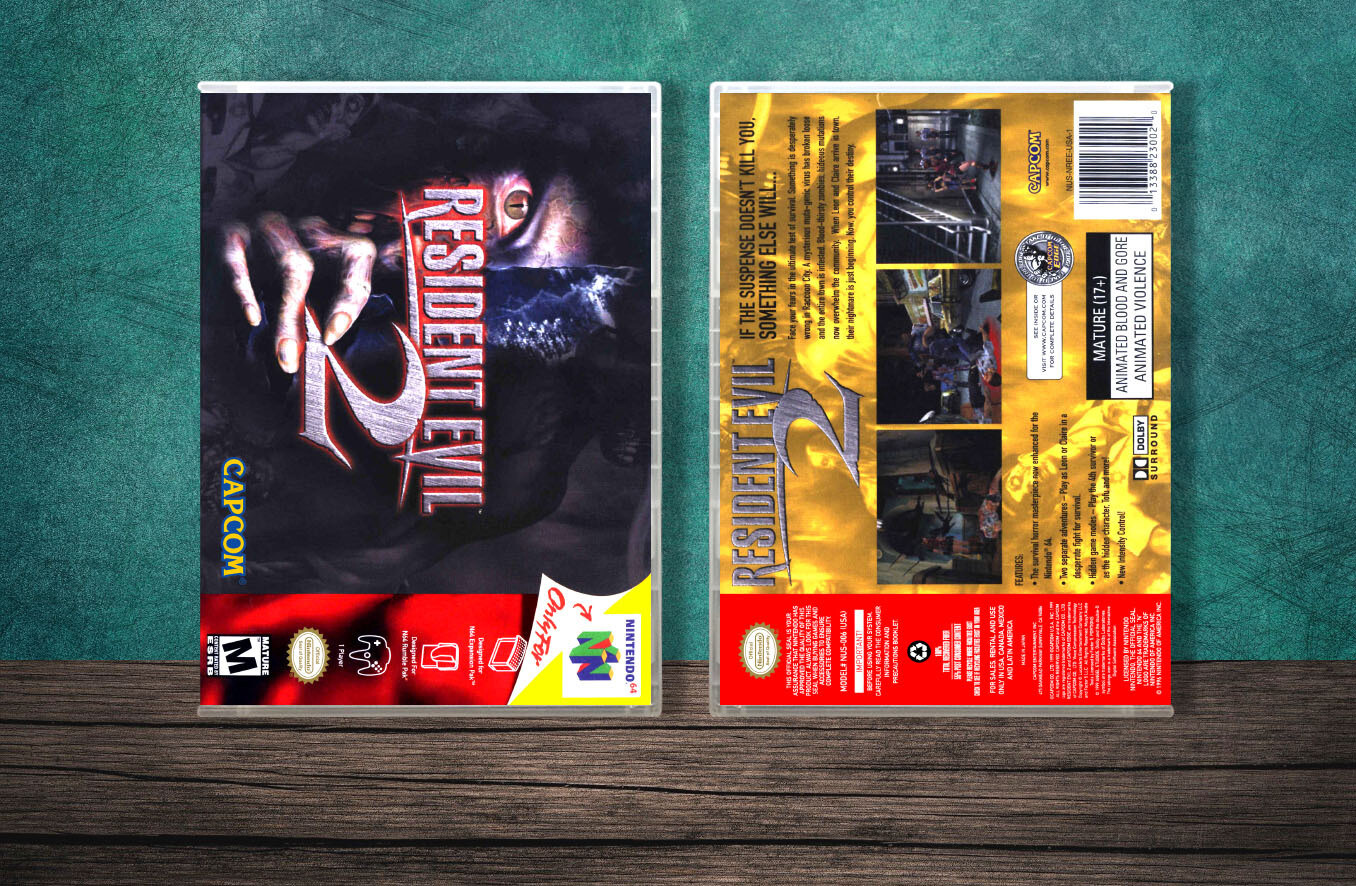 Resident Evil 2 - N64 Video Game Case