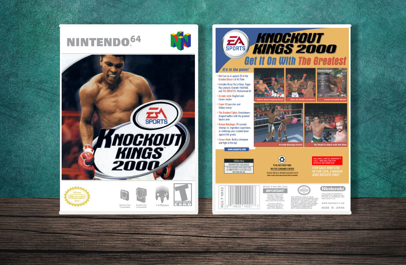 Knockout Kings 2000 - N64 Video Game Case