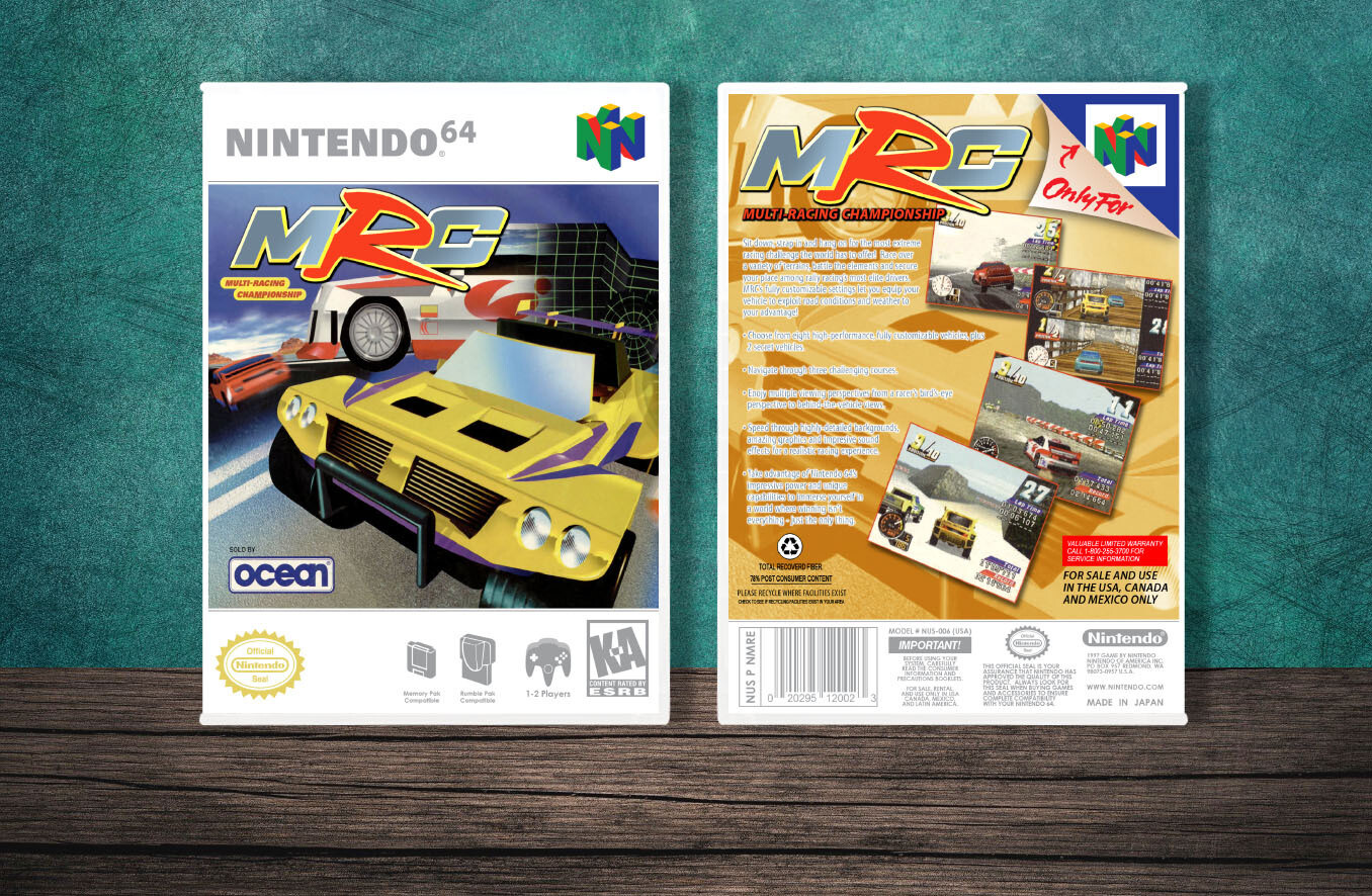 MRC: Multi Racing Championship - N64 Video Game Case