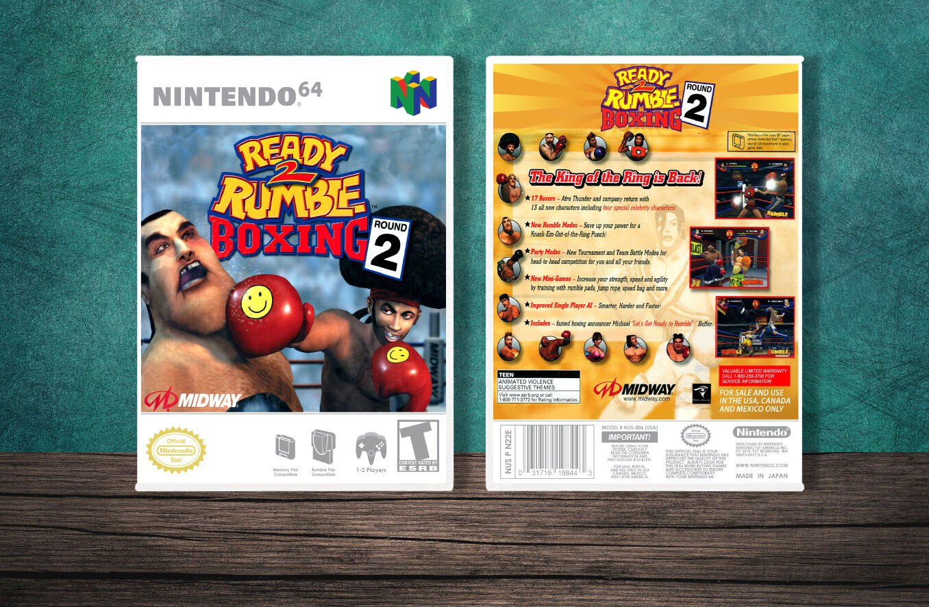 Ready 2 Rumble Boxing Round 2 - N64 Video Game Case