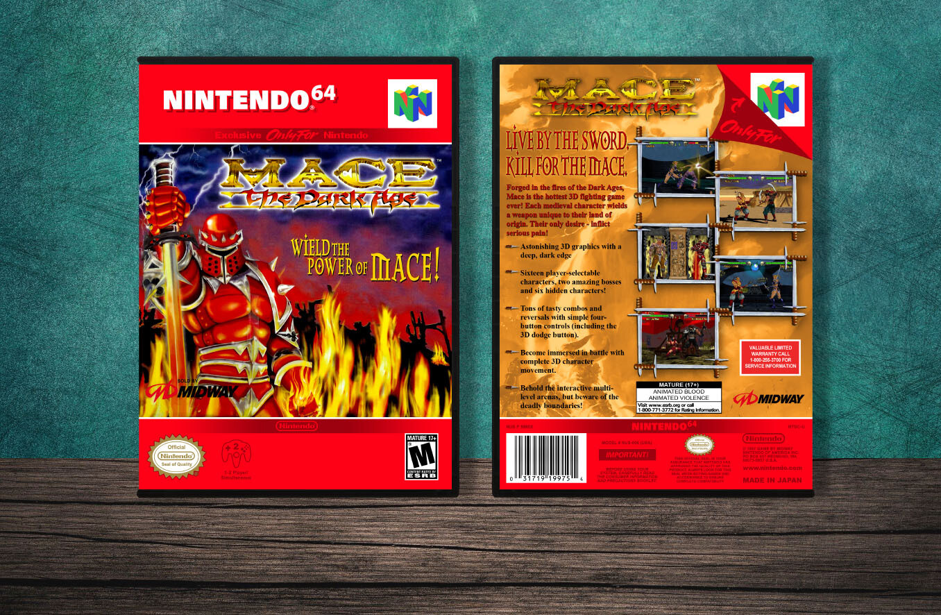 Mace: The Dark Age - N64 Video Game Case