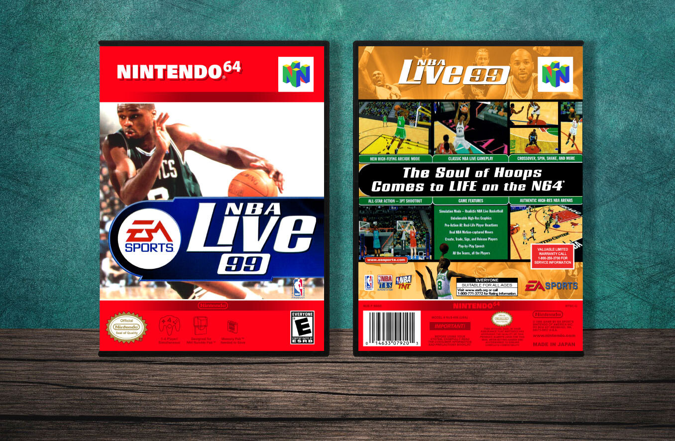 NBA Live '99 - N64 Video Game Case