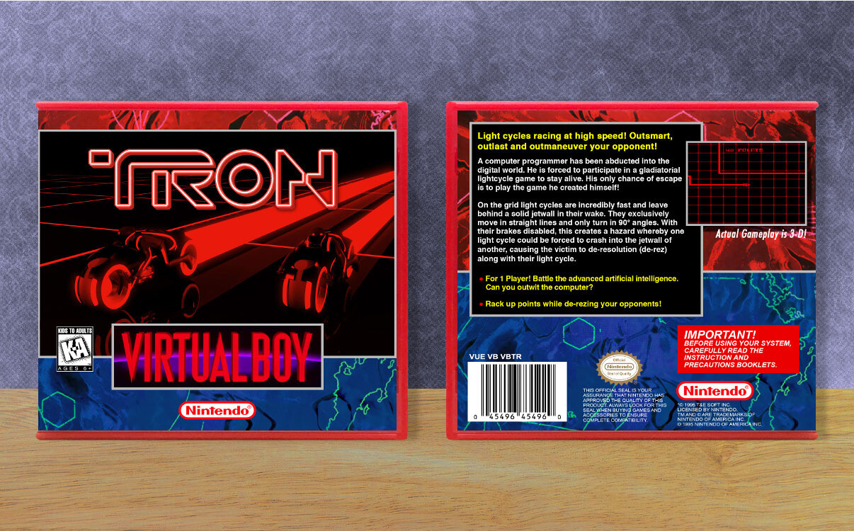 Tron - Virtual Boy Case