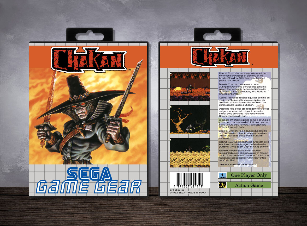SEGA Game Gear Game Case - Chakan: The Forever Man