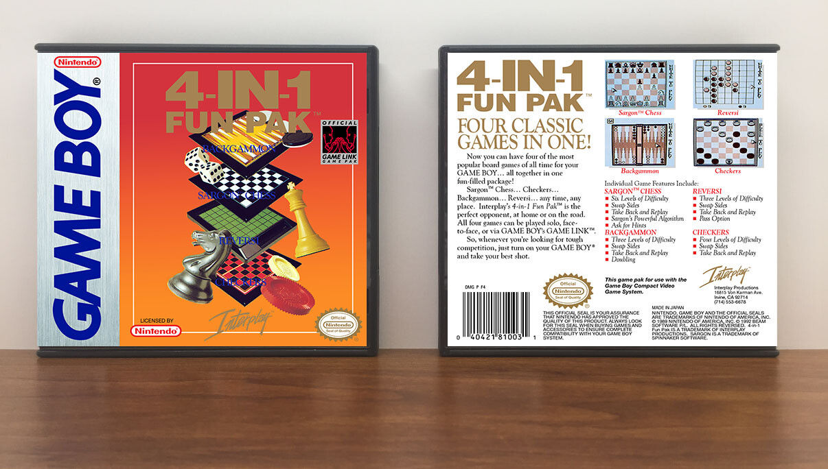 Storage Game Case | 4-in-1 Fun Pak - Gameboy