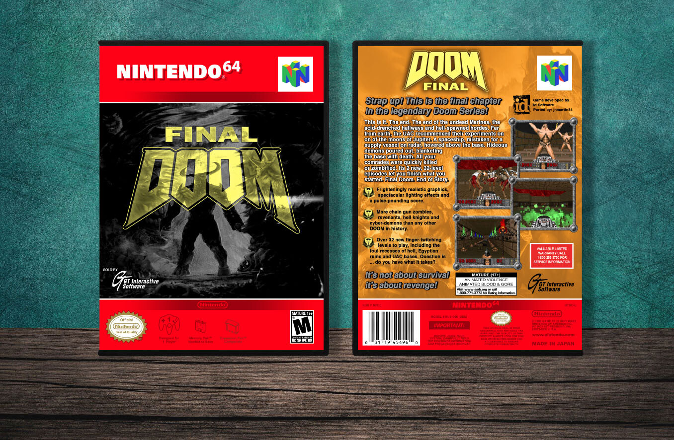 Doom Final - N64 Video Game Case