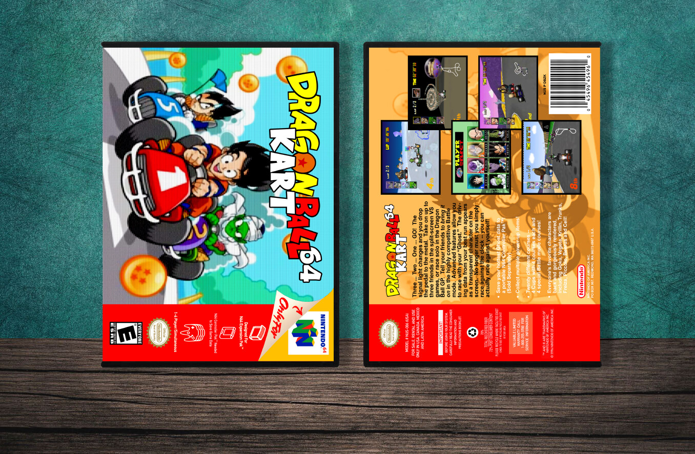 Dragon Ball Kart 64 - N64 Video Game Case