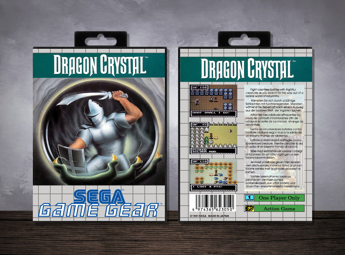 SEGA Game Gear Game Case - Dragon Crystal