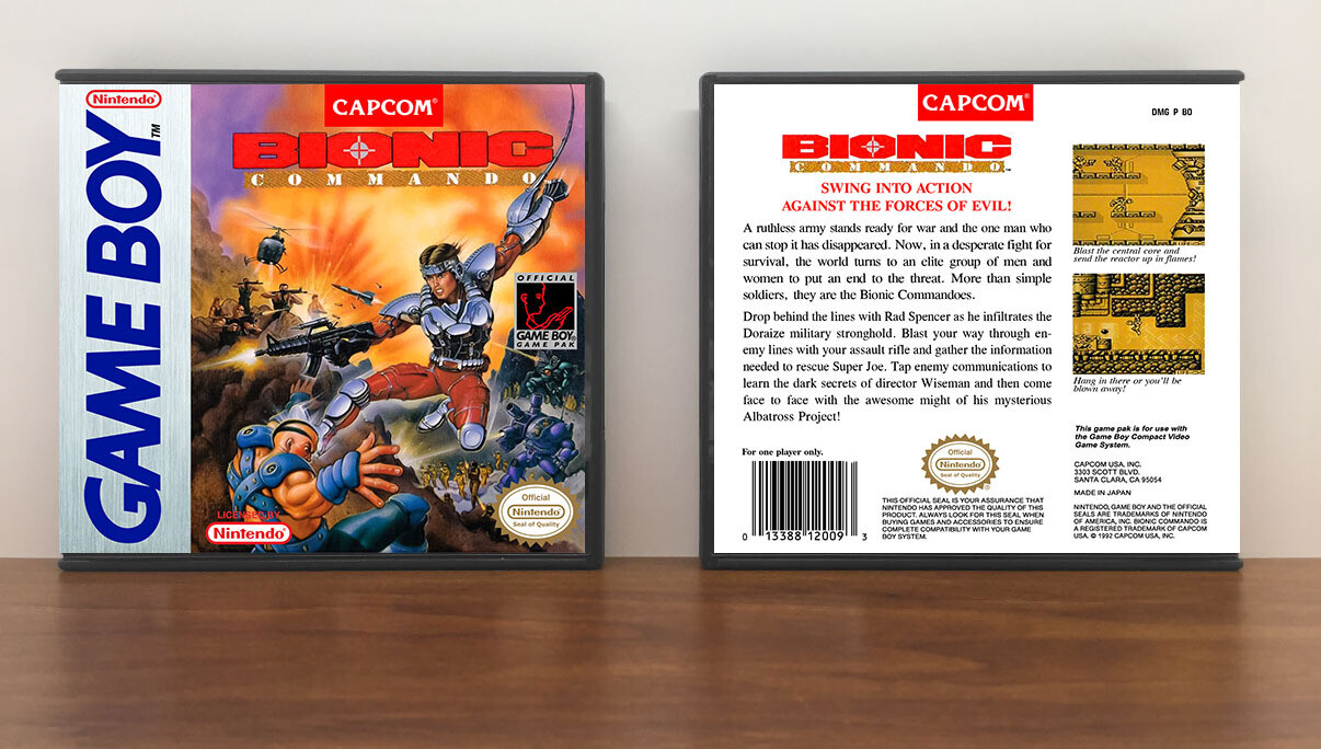 Storage Game Case | Bionic Commando - Gameboy GB