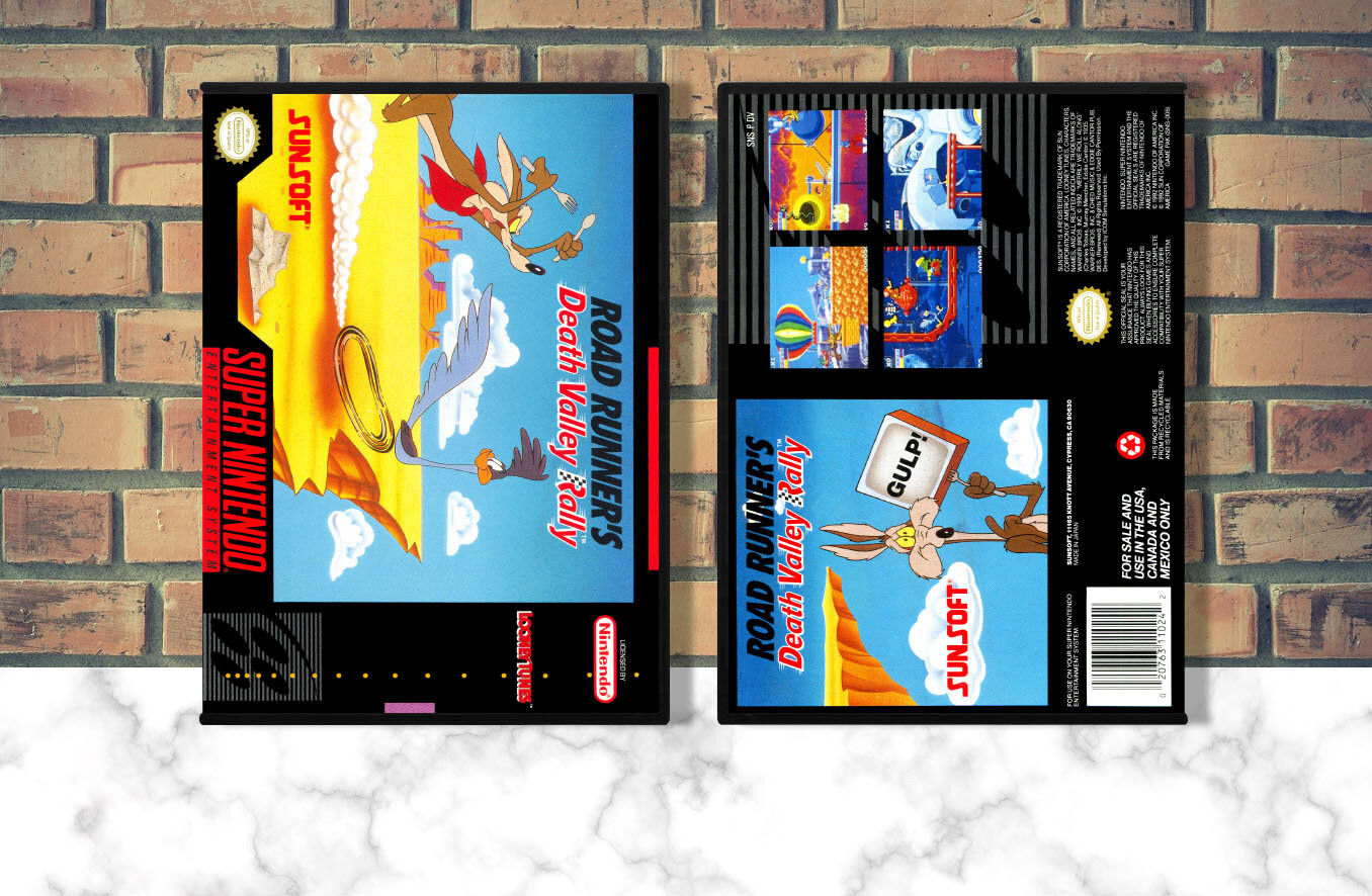 Road Runner's Death Valley Rally - SNES Video Game Case