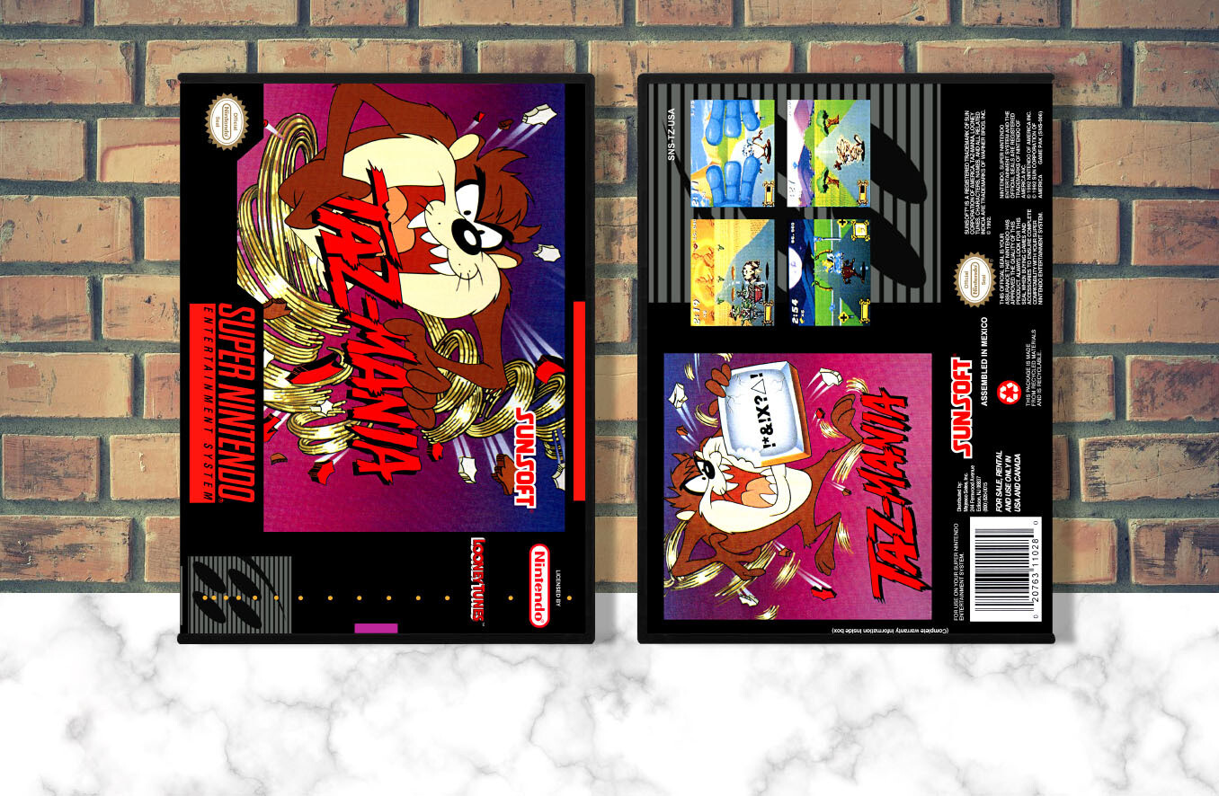 Taz-Mania - SNES Video Game Case