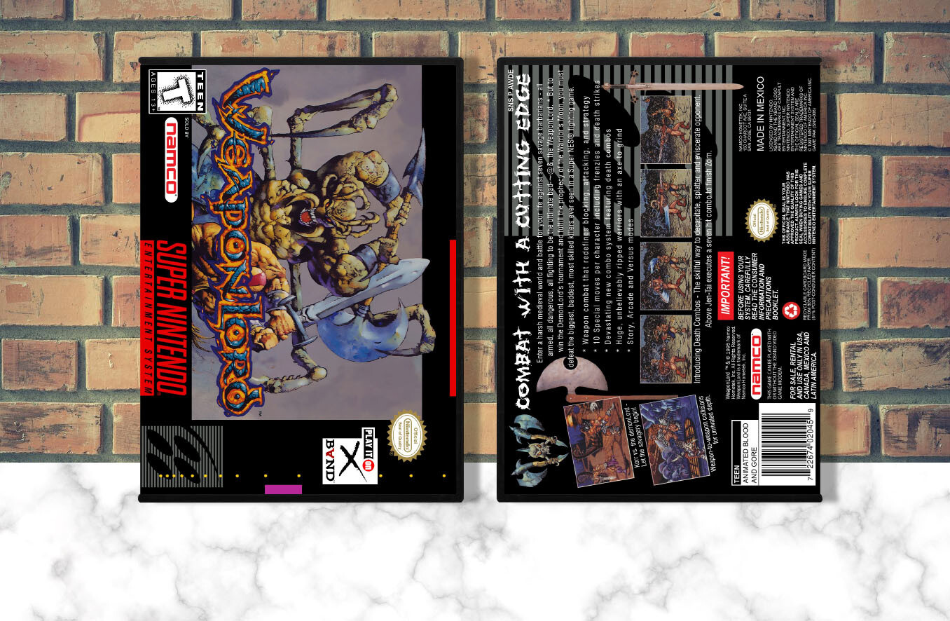 Weaponlord - SNES Video Game Case