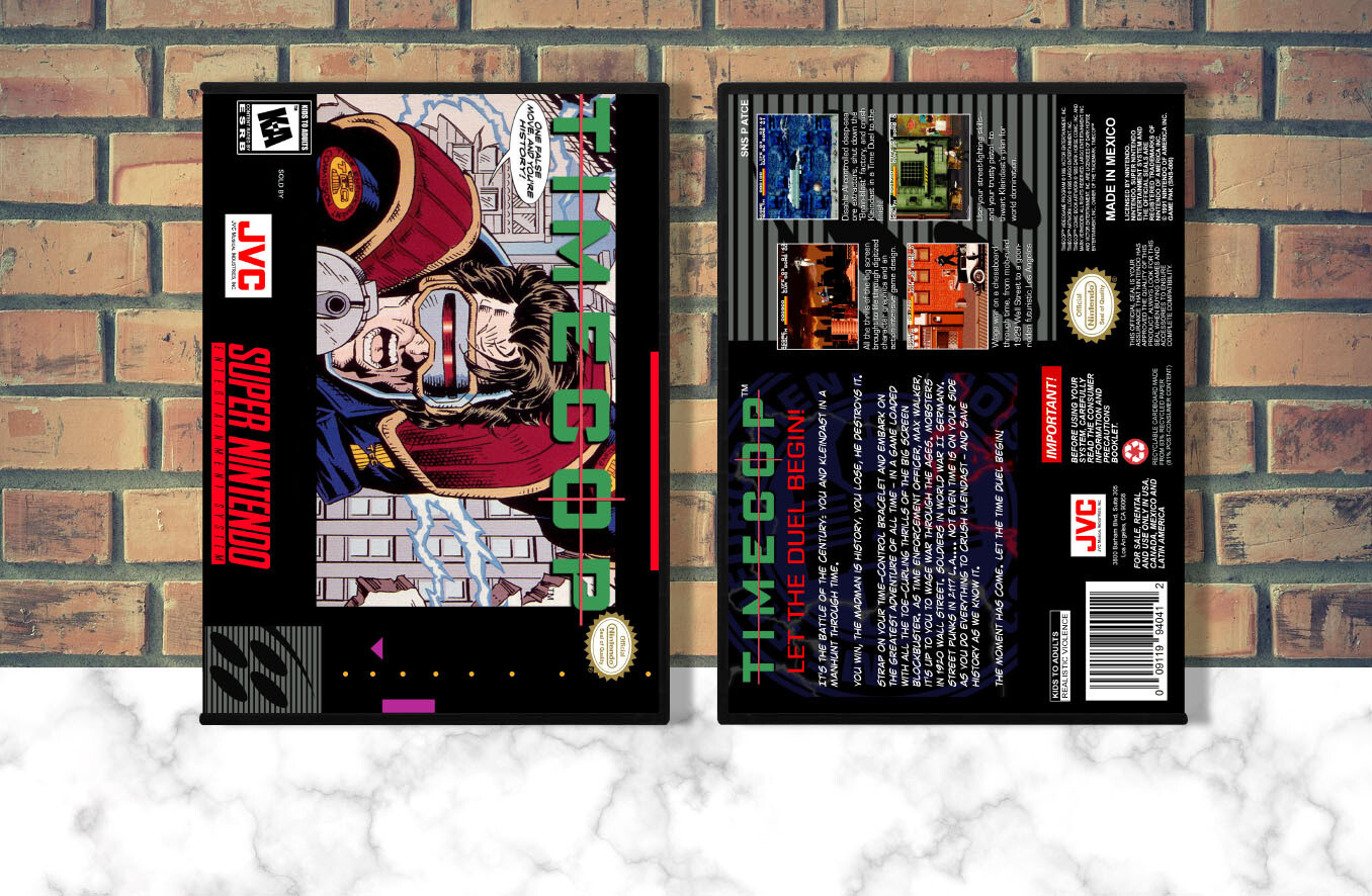 Timecop - SNES Video Game Case