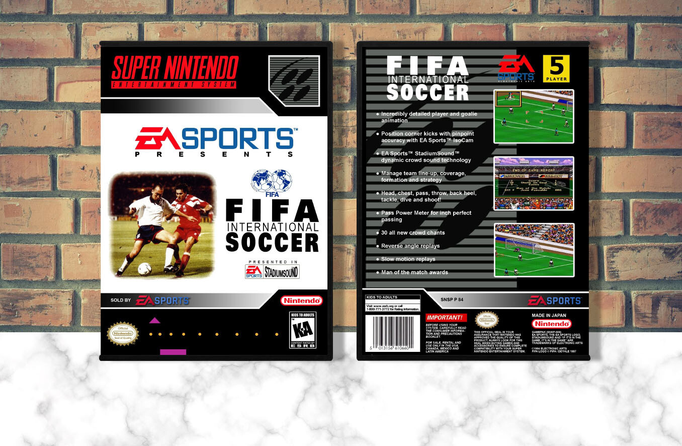 FIFA International Soccer - SNES Video Game Case