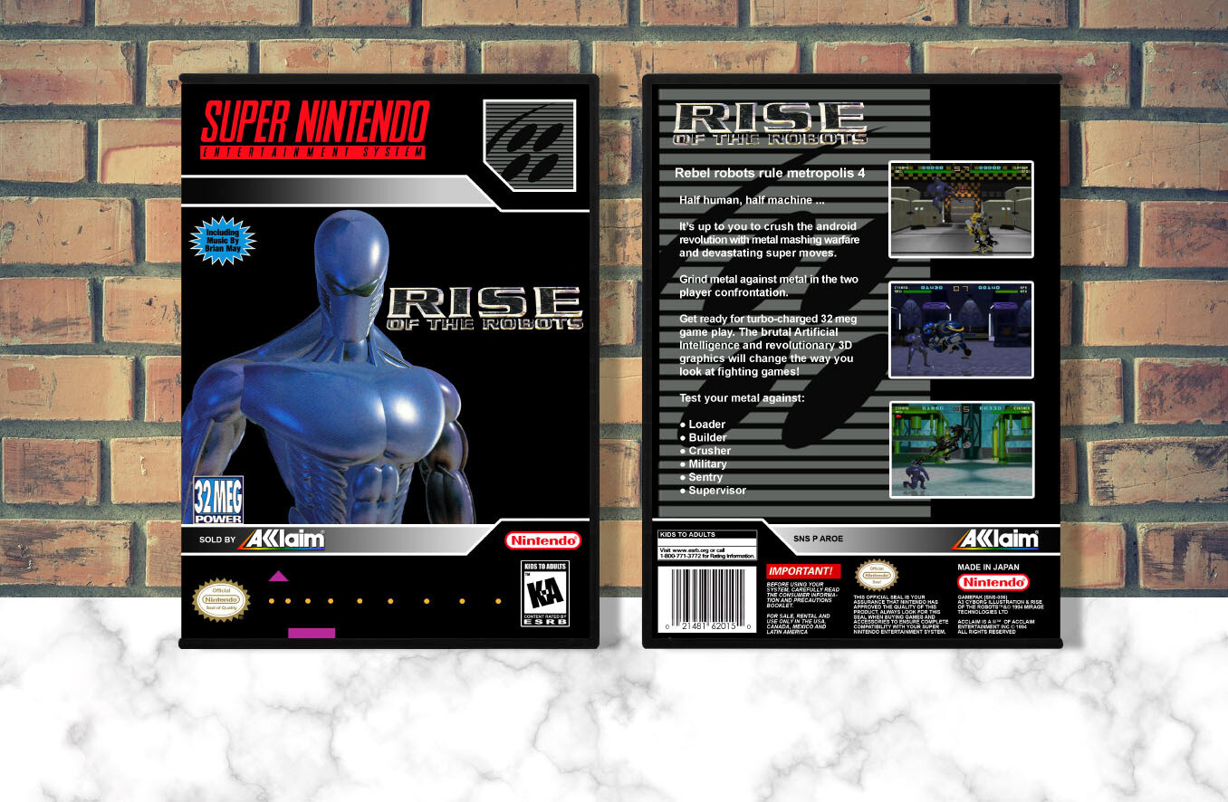 Rise of the Robots - SNES Video Game Case