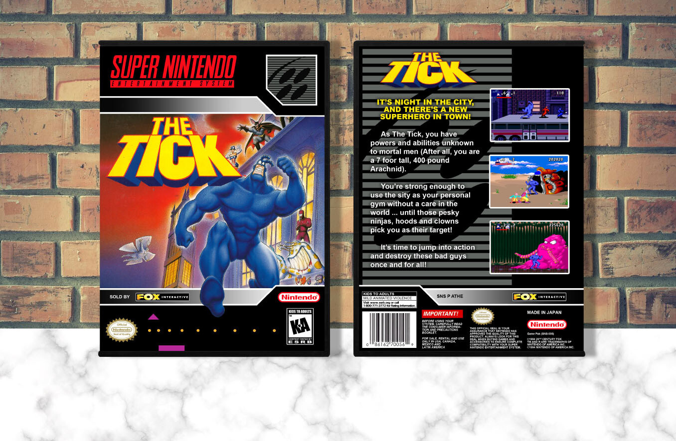 Tick, The - SNES Video Game Case