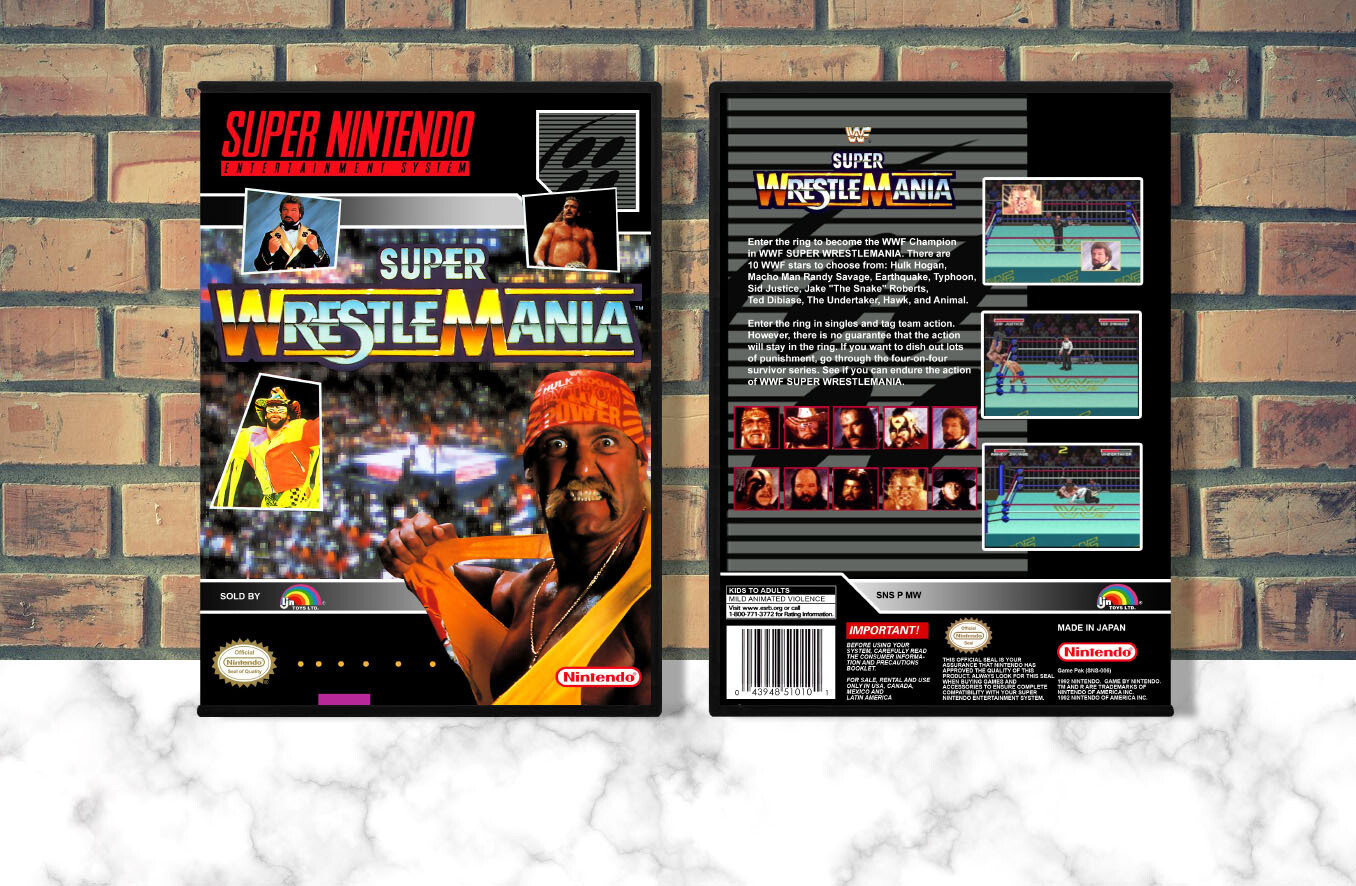 WWF Super WrestleMania - SNES Video Game Case