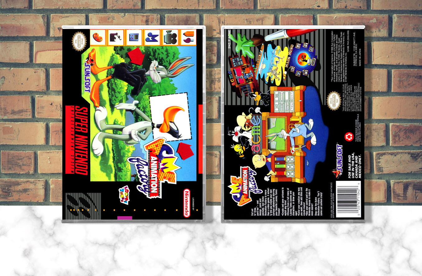 ACME Animation Factory - SNES Video Game Case