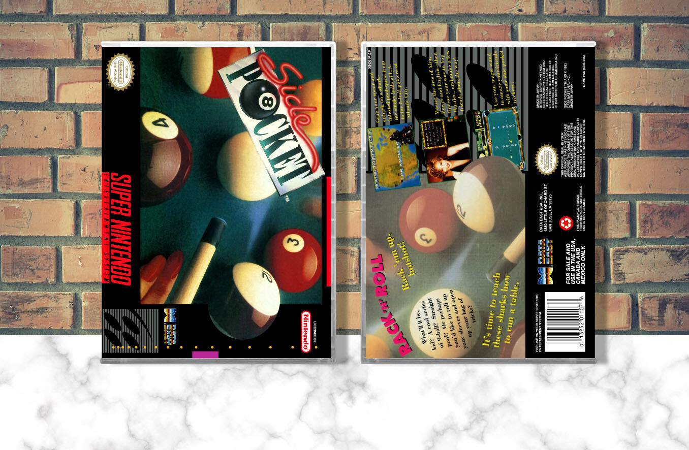 Side Pocket - SNES Video Game Case