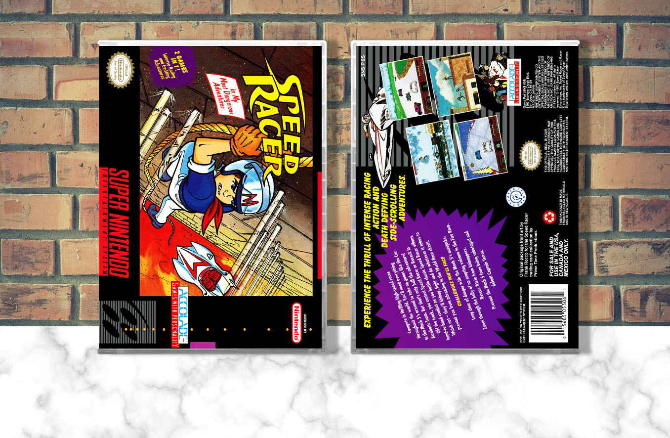Speed Racer in My Most Dangerous Adventures - SNES Video Game Case