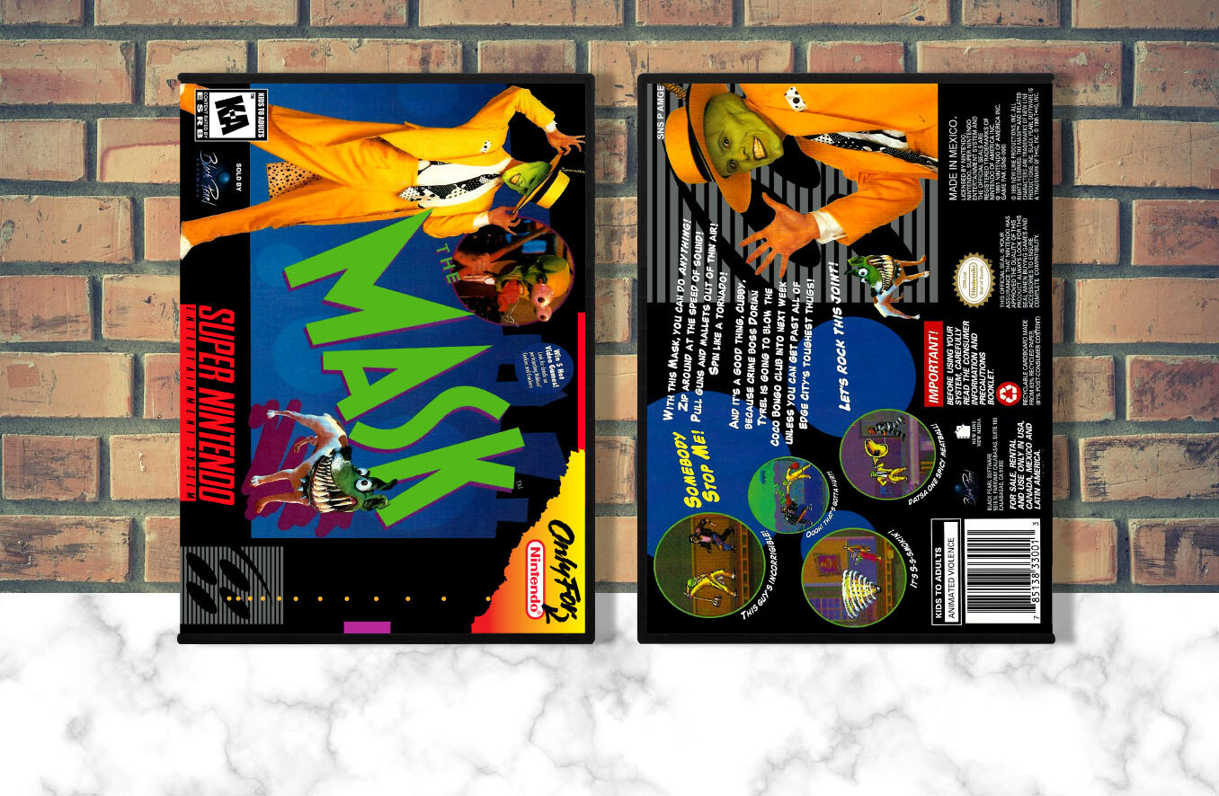 Mask, The - SNES Video Game Case