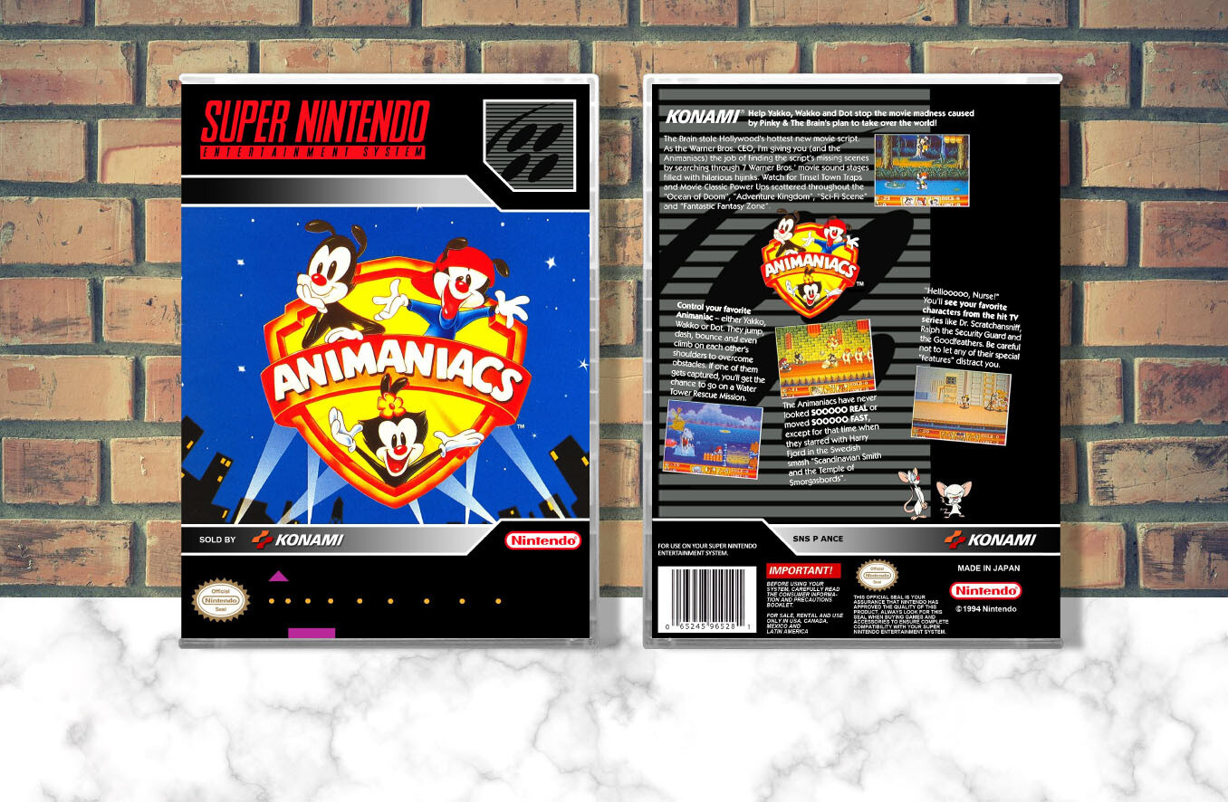 Animaniacs - SNES Video Game Case