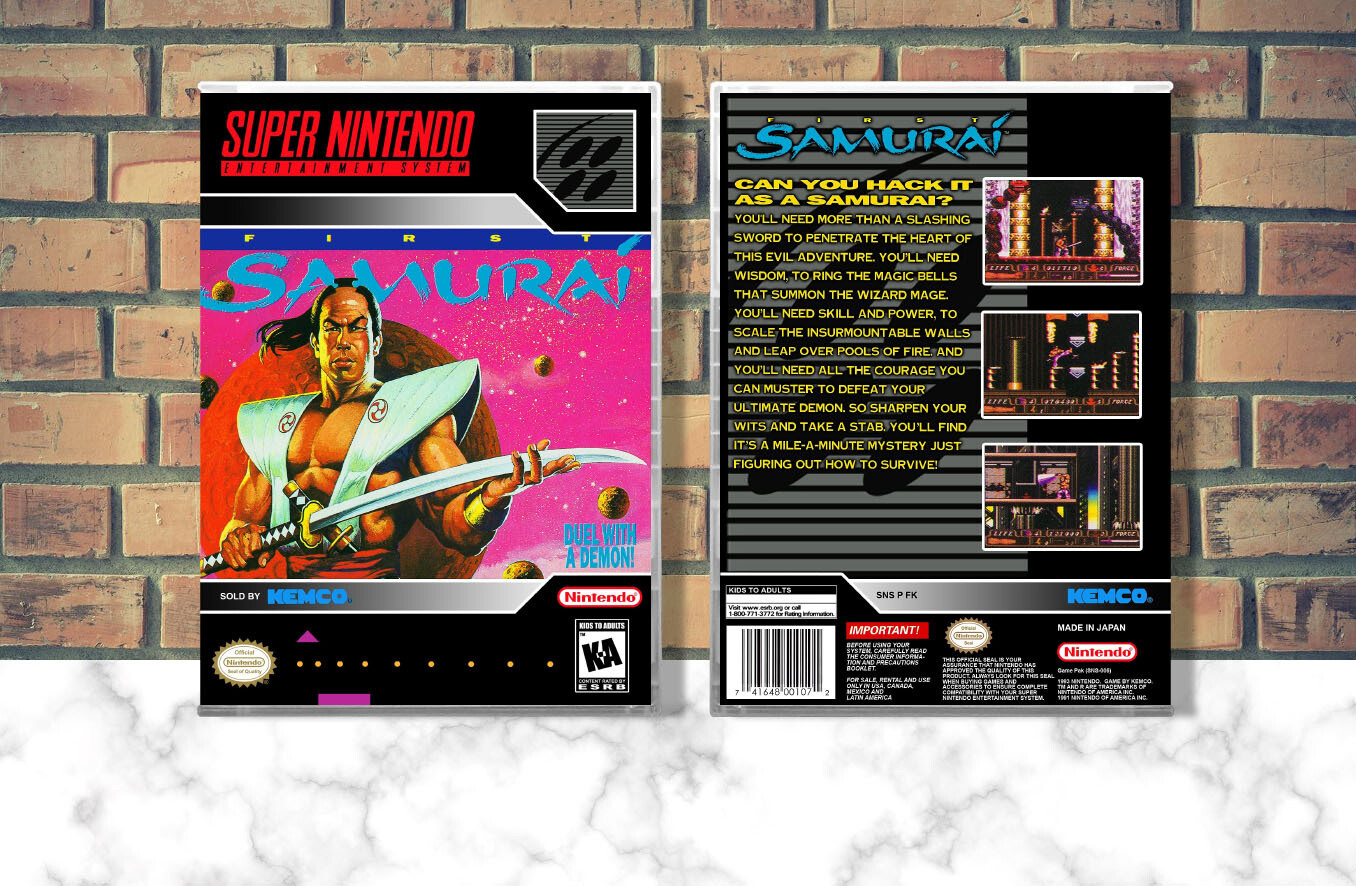 First Samurai - SNES Video Game Case