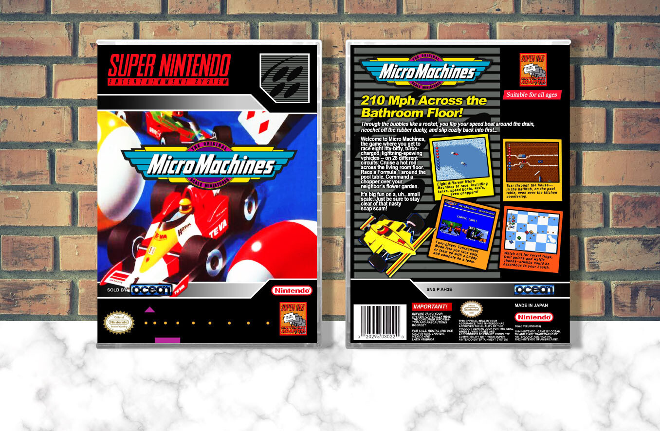 Micro Machines - SNES Video Game Case
