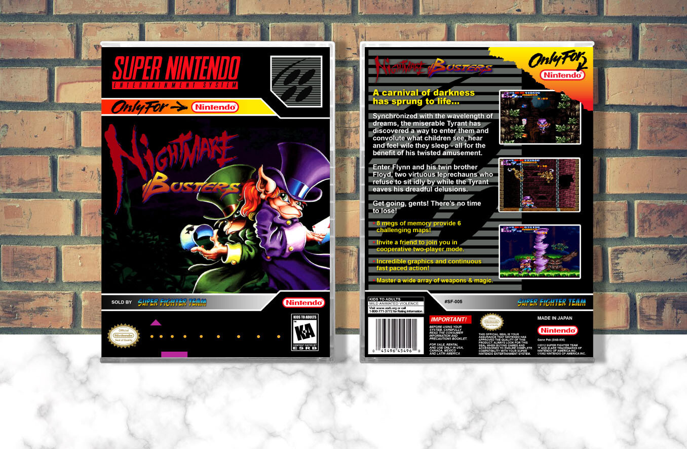 Nightmare Busters - SNES Video Game Case