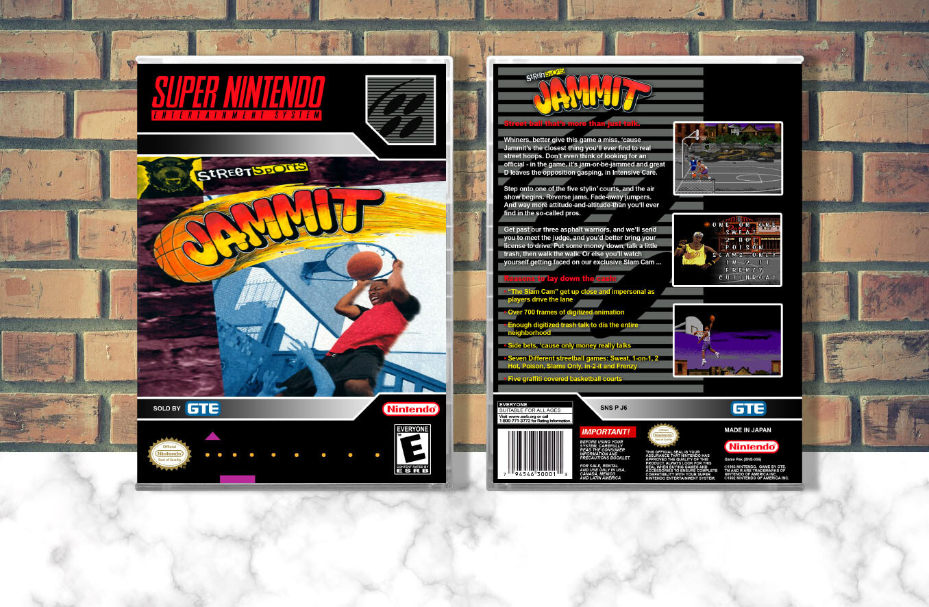 Jammit - SNES Video Game Case