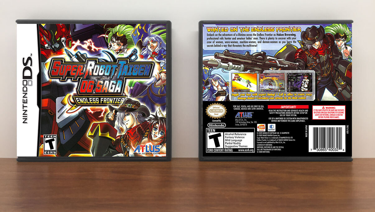Super Robot Taisen OG Saga: Endless Frontier - DS Game Case