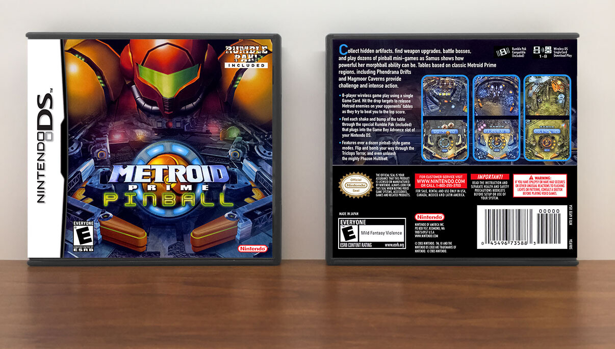 Metroid Prime Pinball - DS Game Case