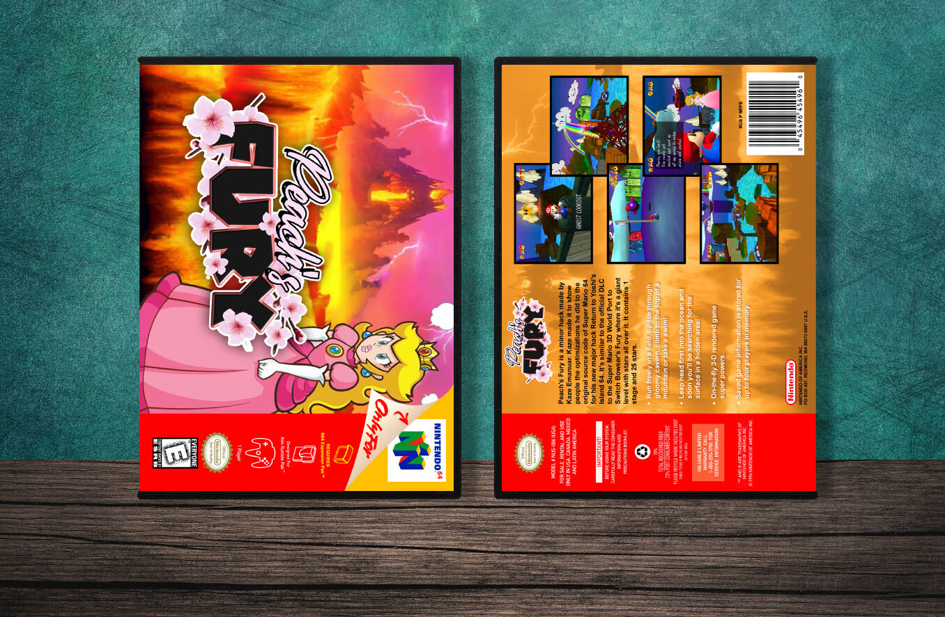 Peach's Fury - N64 Video Game Case