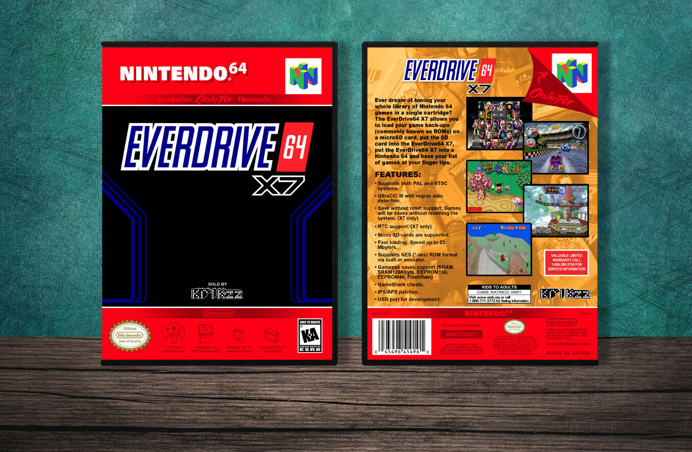 Everdrive64 X7 - N64 Video Game Case