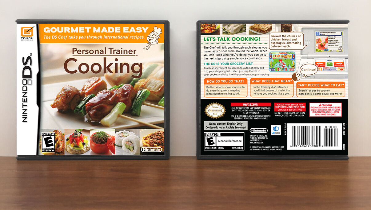 Personal Trainer: Cooking - DS Game Case