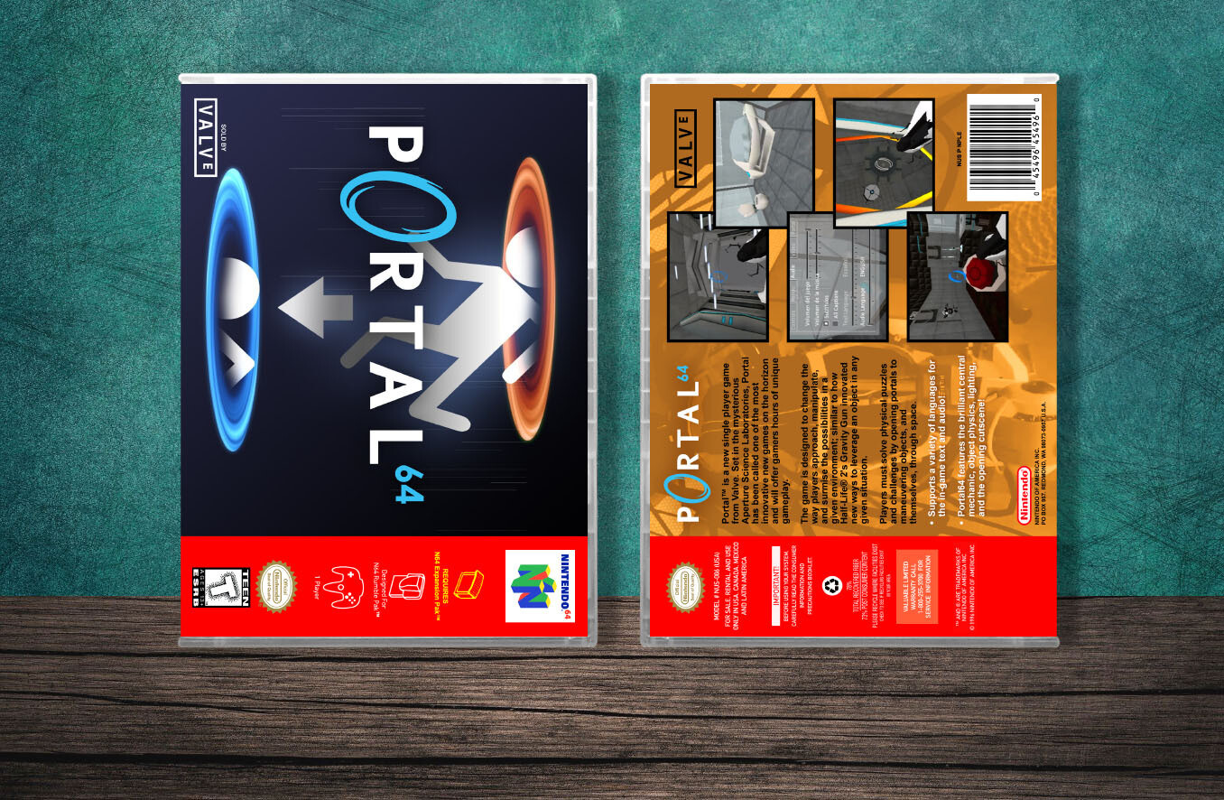 Portal 64 - N64 Video Game Case