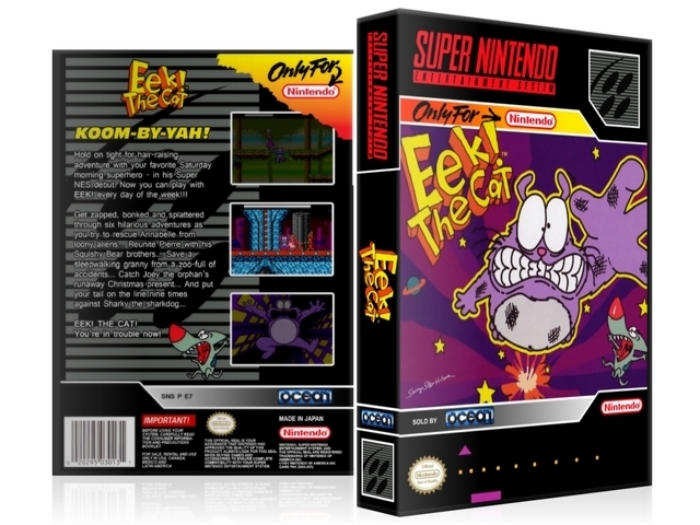 Eek! The Cat - SNES Video Game Case