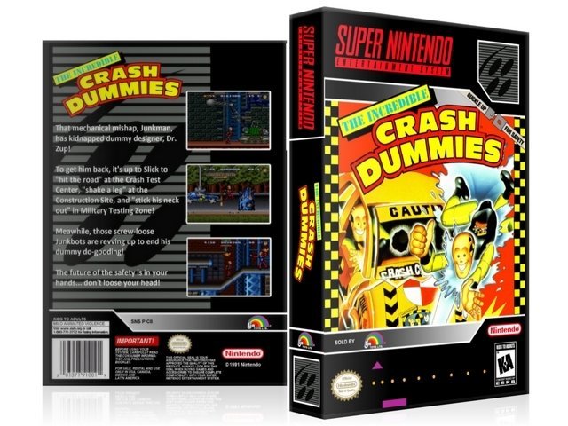Incredible Crash Dummies, The - SNES Video Game Case