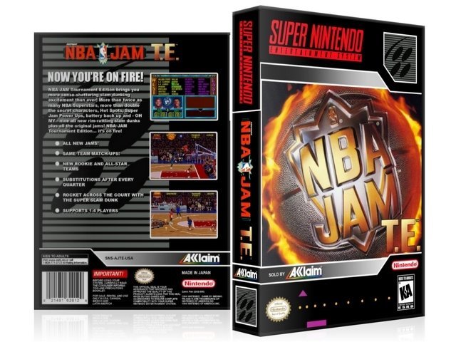 NBA Jam Tournament Edition - SNES Video Game Case