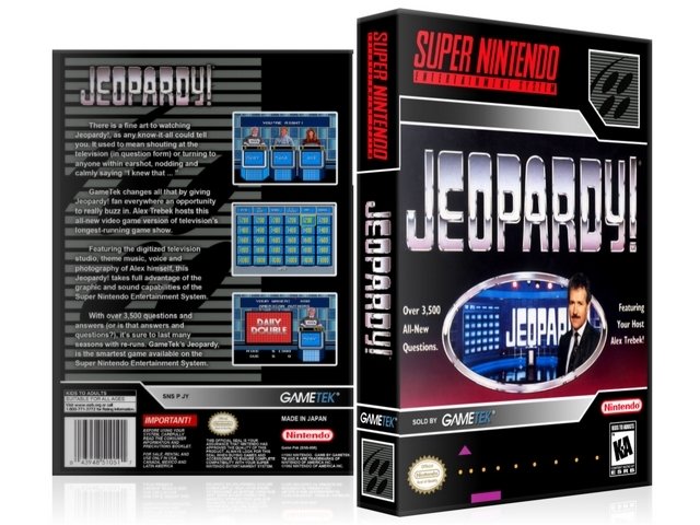 Jeopardy! - SNES Video Game Case