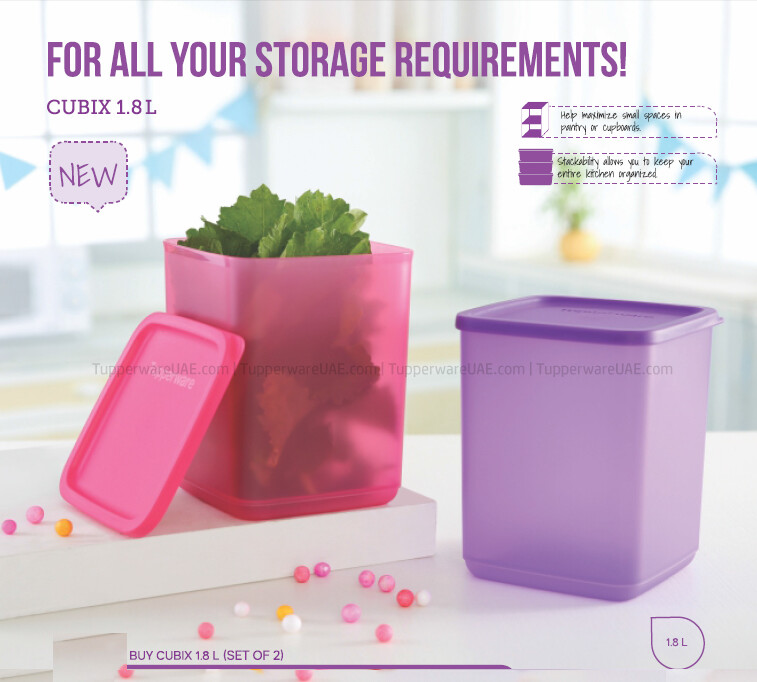 Tupperware Cubix Square Rounds Dubai UAE