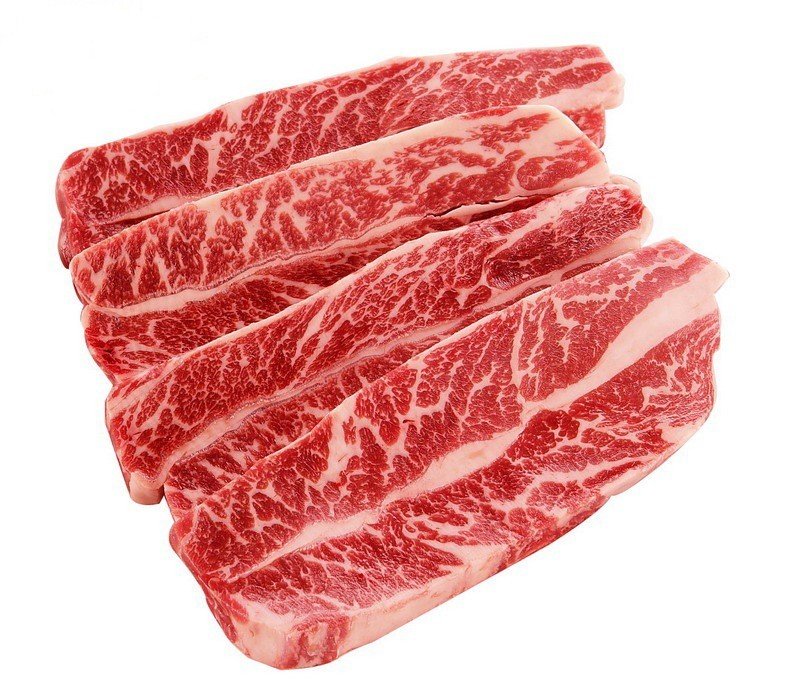 USDA CHOICE SHORT RIBS BONELESS - USA- $5.60 PER 100 GMS