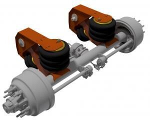 13K Pony Trailer Lift Axle