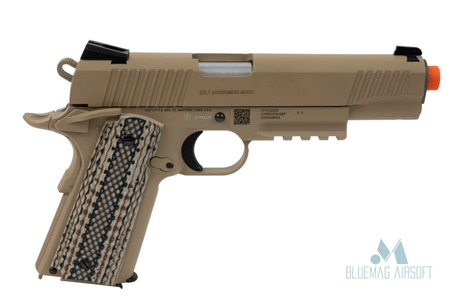 Colt Licensed 1911 Tactical Full Metal CO2 Airsoft Gas Blowback Pistol