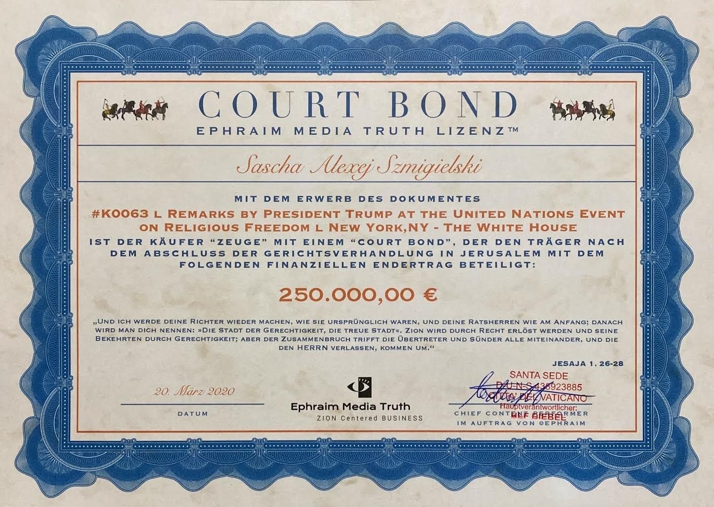 EMT Court Bonds
